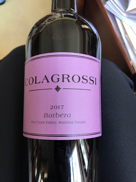 2017 Colagrossi Wines Barbera, USA, California, Sonoma County, Sonoma ...