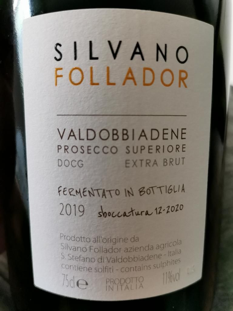 2021 Silvano Follador Valdobbiadene Prosecco Superiore Extra Brut, Italy, Veneto, Valdobbiadene ...