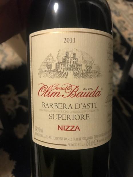 2011 Tenuta Olim Bauda Barbera d'Asti Superiore Nizza, Italy, Piedmont ...