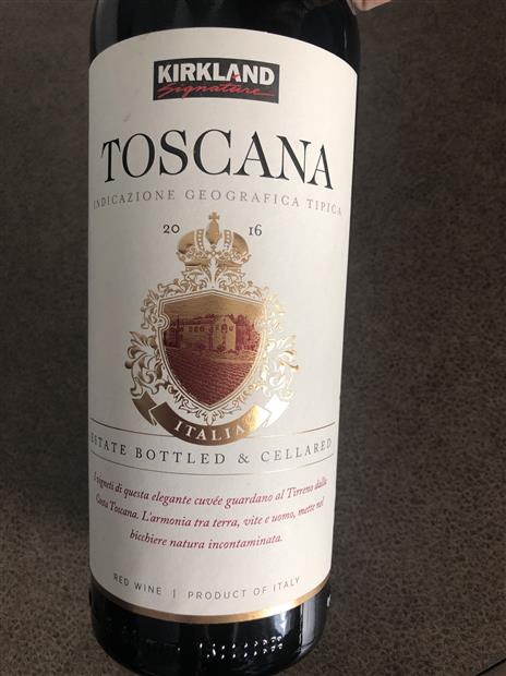 2016 Kirkland Signature Red Wine Toscana IGT, Italy, Tuscany, Toscana ...