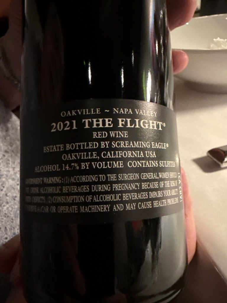 2022 Screaming Eagle The Flight, USA, California, Napa Valley - CellarTracker