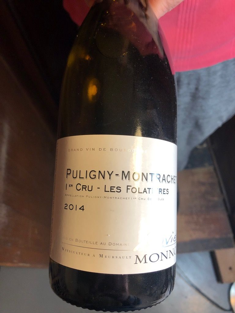 2014 Xavier Monnot Puligny-Montrachet 1er Cru Les Folatières, France ...