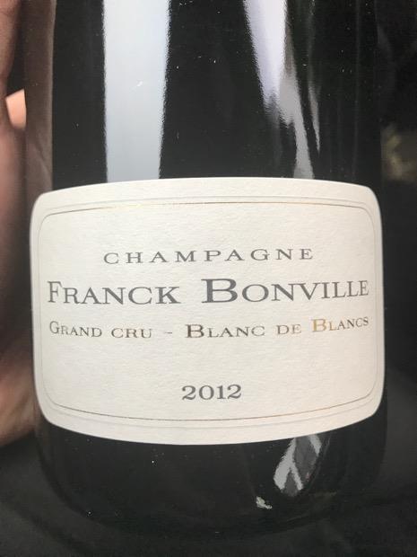 2012 Franck Bonville Champagne Grand Cru Blanc de Blancs Brut Millésimé ...