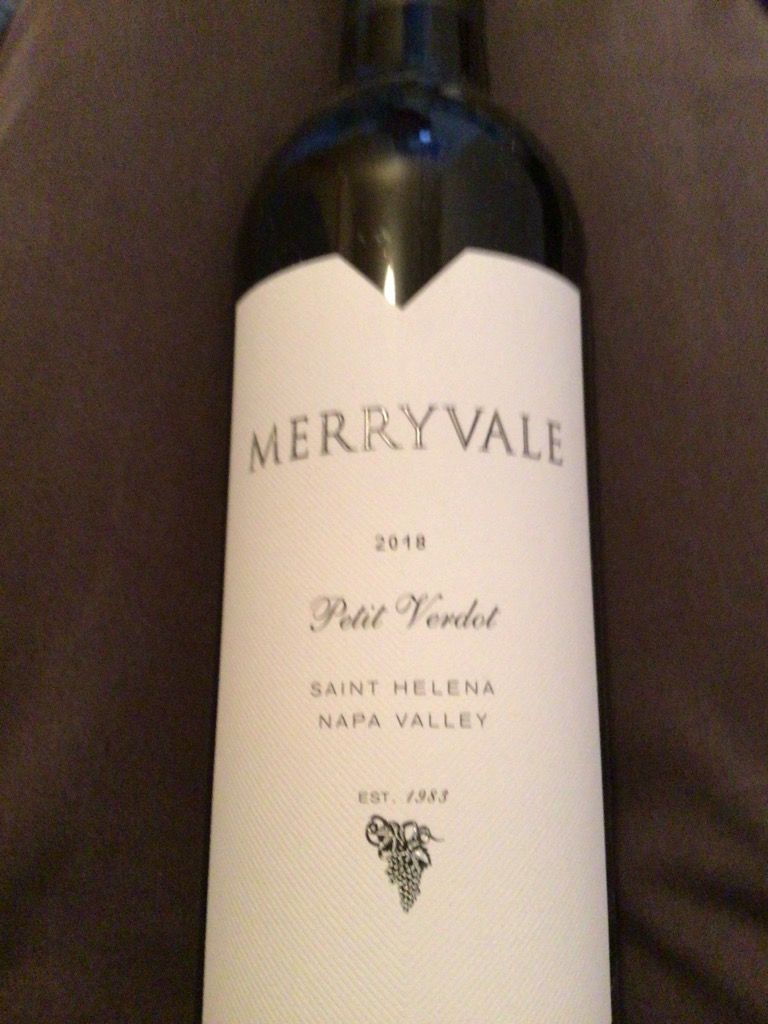 2018 Merryvale Petit Verdot, USA, California, Napa Valley - CellarTracker