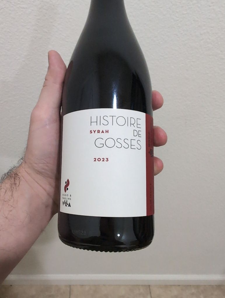 2023 Hugo et Pauline Villa Syrah Histoire de Gosses, France, Rhône ...
