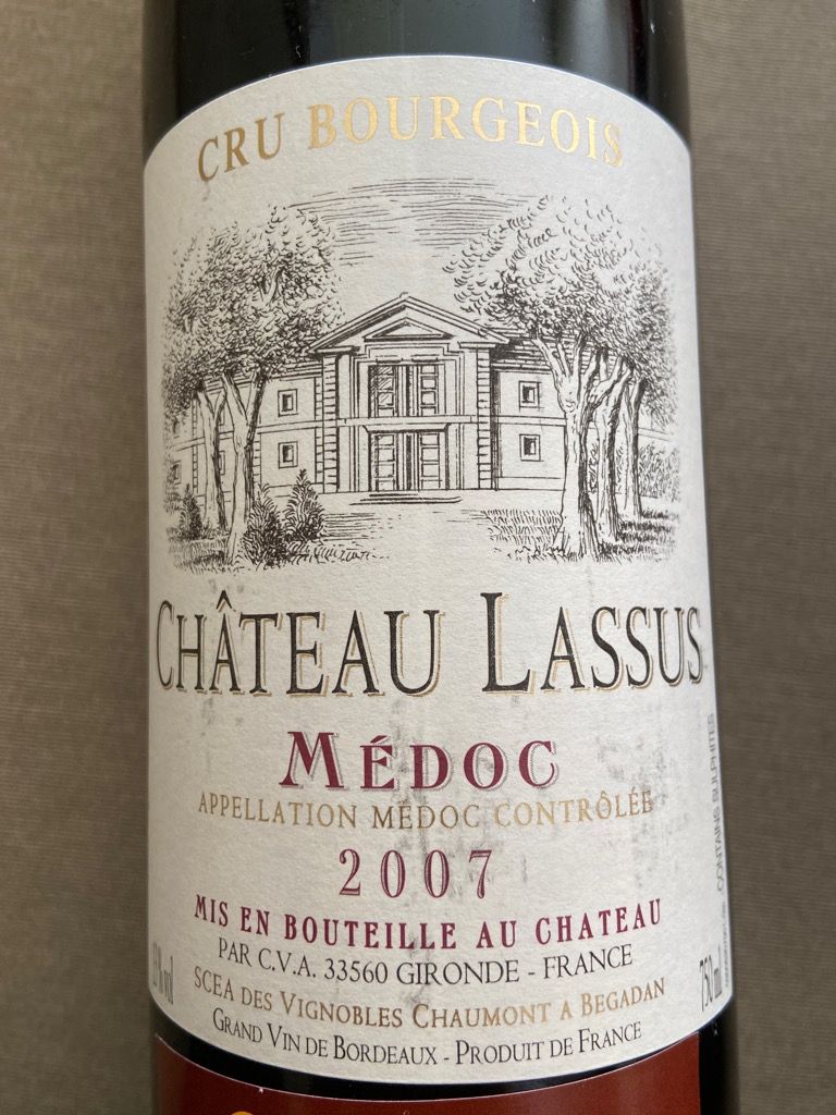 2007 Château Lassus, France, Bordeaux, Médoc - CellarTracker