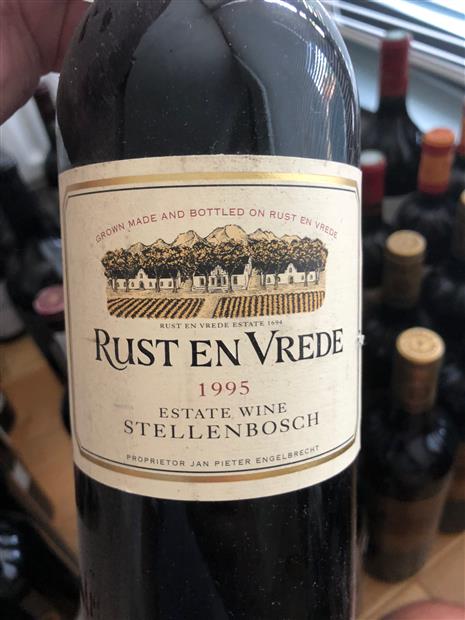 1995 Rust en Vrede Estate Red Wine Stellenbosch, South Africa, Coastal ...