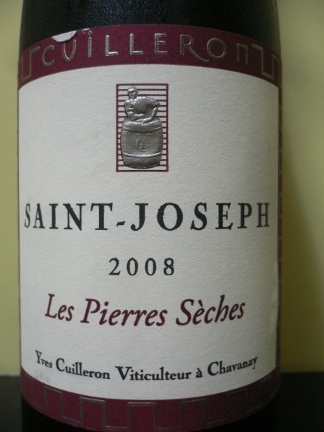 2008 Domaine Yves Cuilleron St. Joseph Les Pierres Seches, France ...