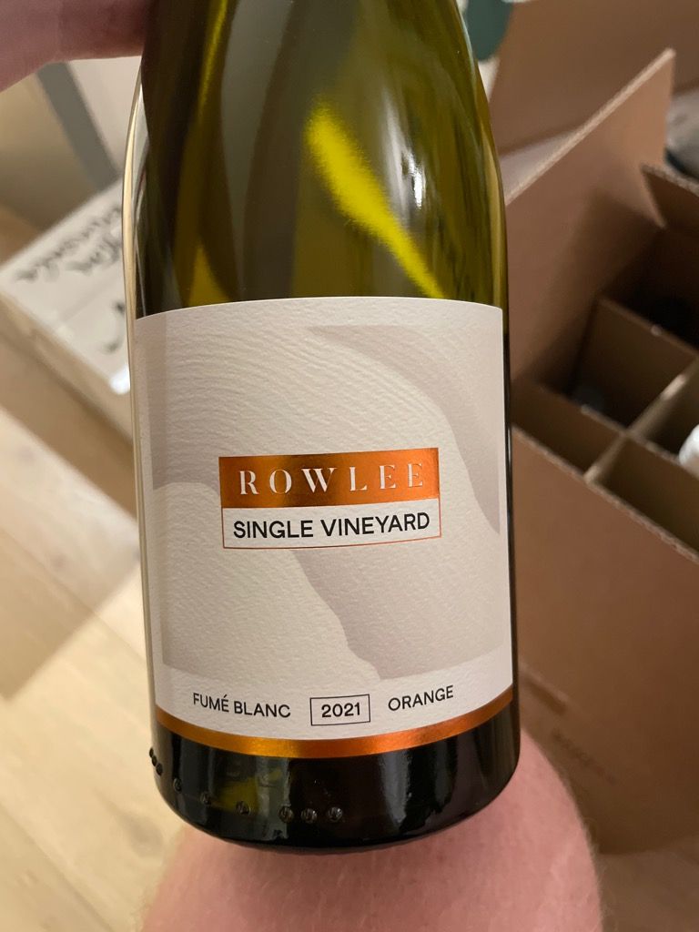 2023 Rowlee Wines Fumé Blanc Single Vineyard, Australia, New South ...