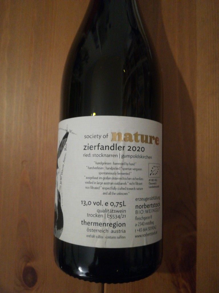 2020 Norbert Stock Zierfandler Unfiltriert Gumpoldskirchen, Austria ...