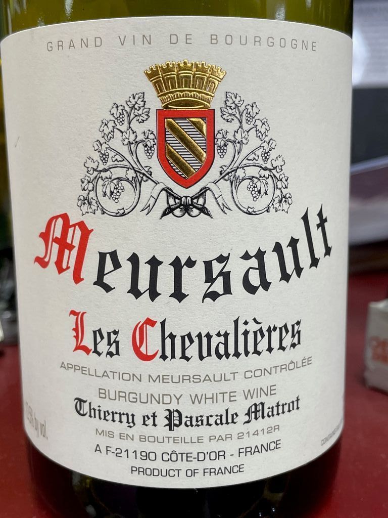2020 Domaine Matrot Meursault Les Chevalières, France, Burgundy, Côte ...