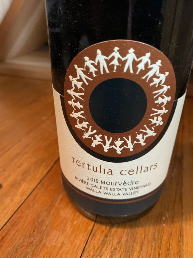 2018 Tertulia Cellars Mourvèdre Riviere Galets Estate Vineyard, USA ...