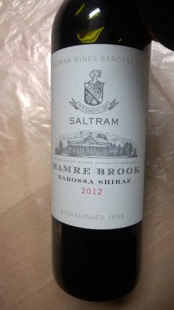 2012 Saltram Shiraz Mamre Brook, Australia, South Australia, Barossa ...