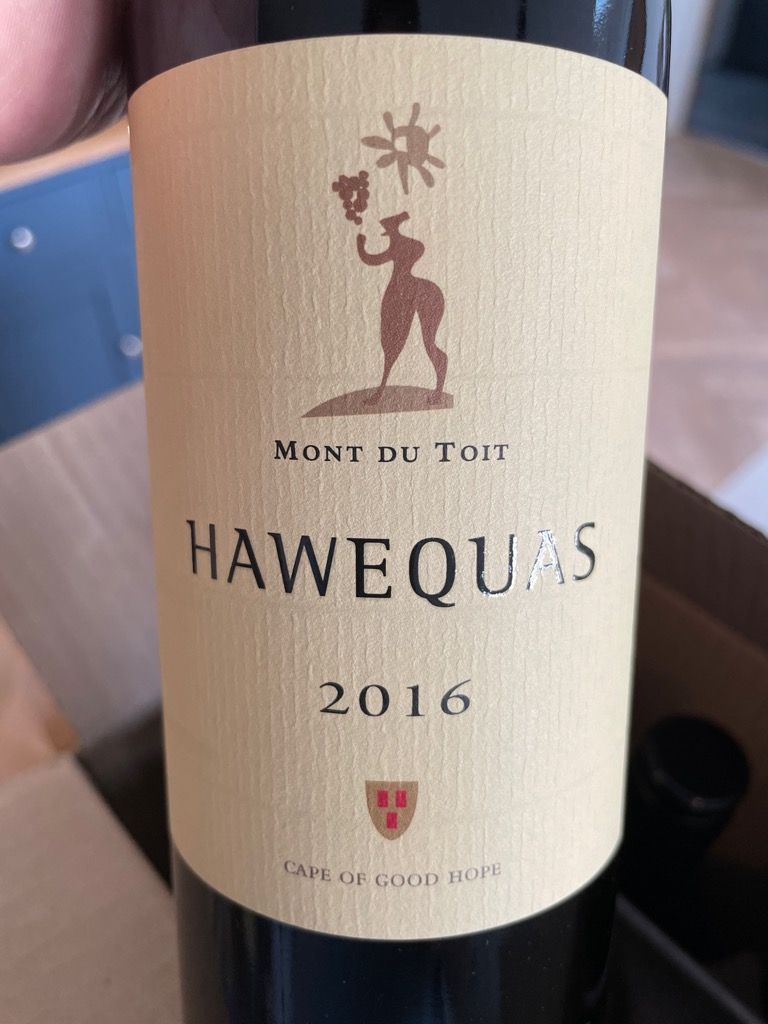 2016 Mont du Toit Hawequas, South Africa, Coastal Region, Wellington ...