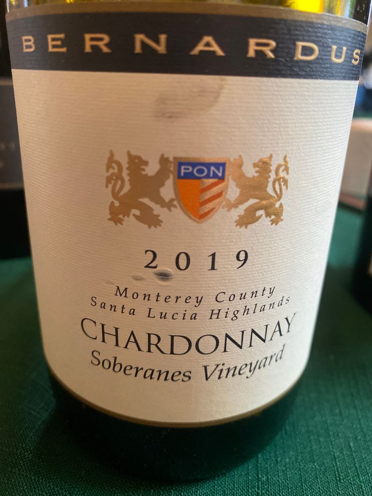 2021 Bernardus Winery Chardonnay Soberanes Vineyard, USA, California ...