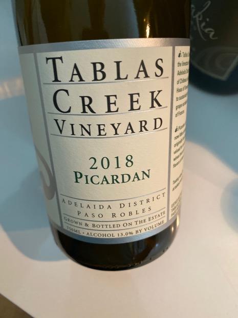 2018 Tablas Creek Picardan, USA, California, Central Coast, Paso Robles ...