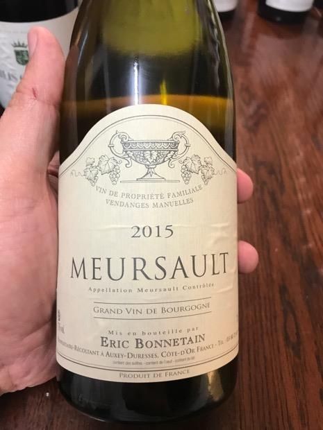 2013 Eric Bonnetain Meursault, France, Burgundy, Côte de Beaune ...