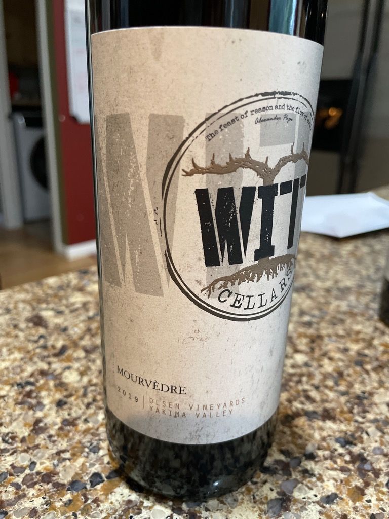 2019 Wit Cellars Mourvèdre Olsen Vineyards, USA, Washington, Columbia ...