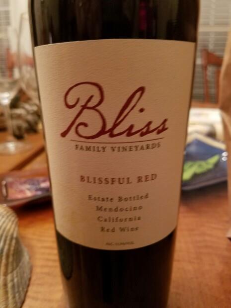 2015 Bliss Family Vineyards Blissful Red, USA, California, North Coast ...