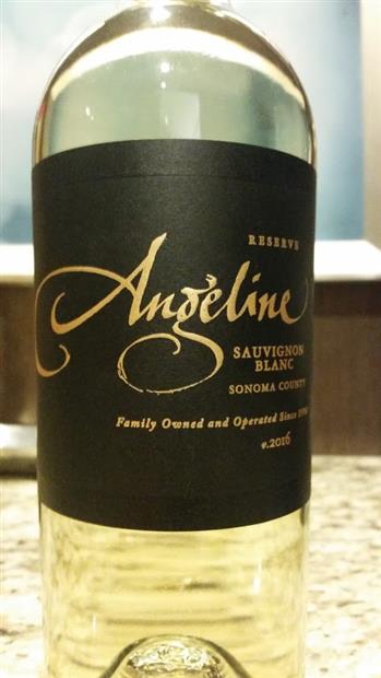 2016 Angeline Winery Sauvignon Blanc Reserve Sonoma County, USA ...