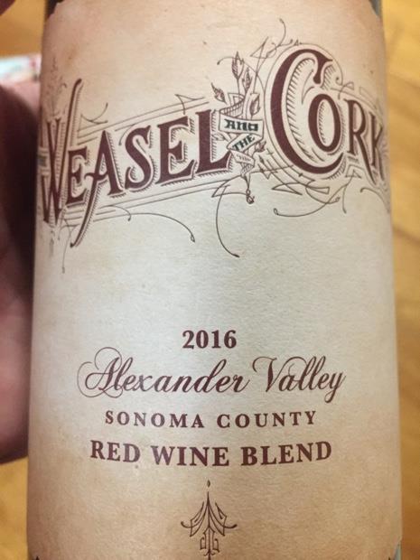 2016 The Weasel and the Cork Cabernet Sauvignon, USA, California ...