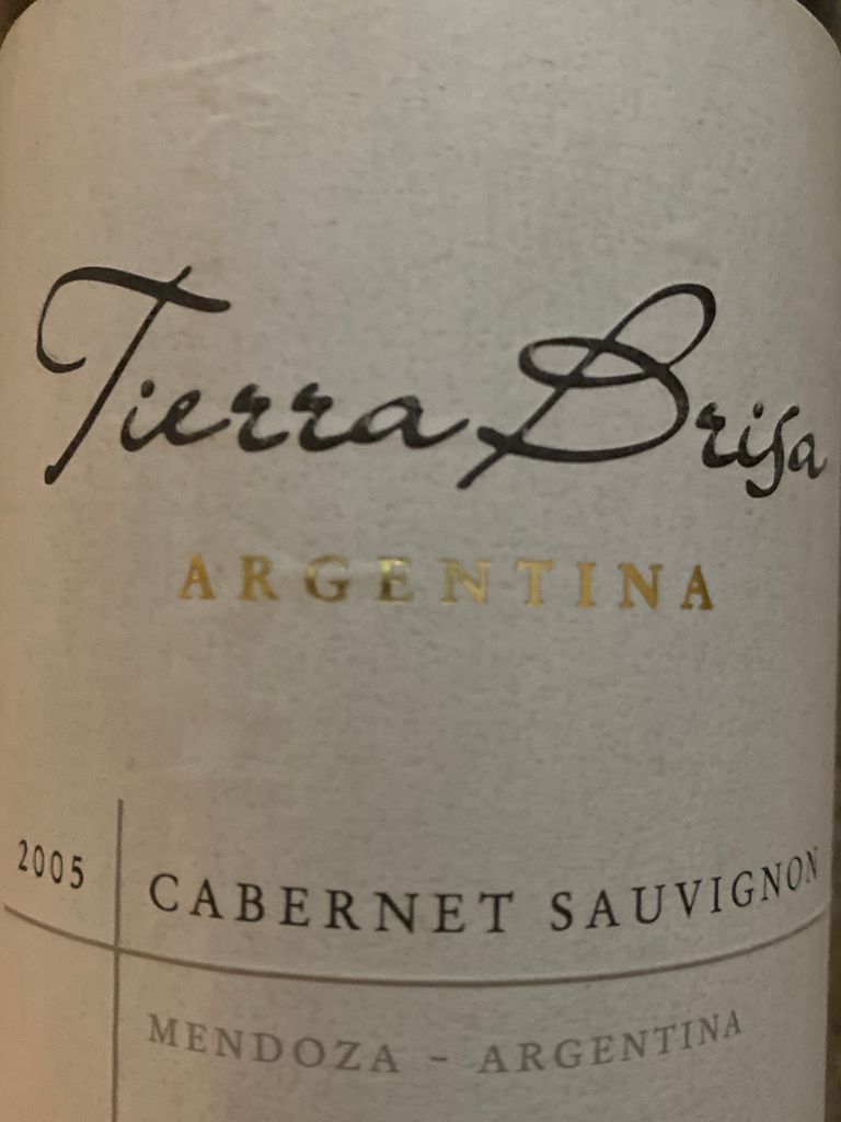 2005 Tierra Brisa Cabernet Sauvignon, Argentina, Mendoza - CellarTracker