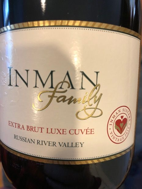 2015 Inman Family Extra Brut Luxe Cuvee Inman Sisters, USA, California ...