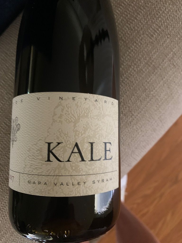 2017 Kale Wines Syrah Hyde Vineyard, USA, California, Napa / Sonoma ...