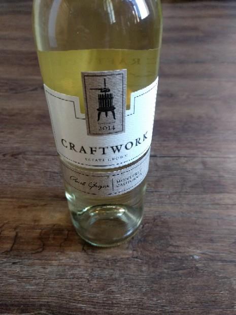 2021 Craftwork Pinot Grigio Estate Grown, USA, California, Central ...