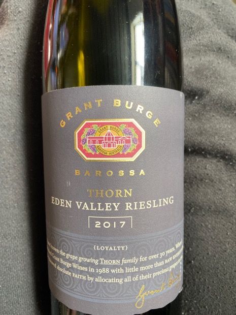 2017 Grant Burge Riesling Thorn, Australia, South Australia, Barossa ...