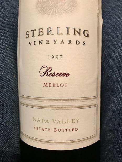1997 Sterling Vineyards Merlot Reserve, USA, California, Napa Valley ...