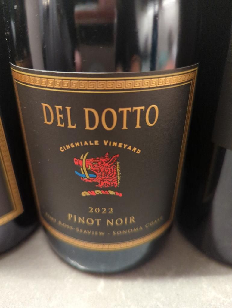 2022 Del Dotto Pinot Noir Cinghiale Vineyard, USA, California, Sonoma ...