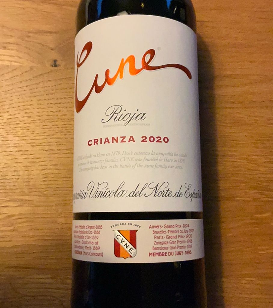 2020 C.V.N.E. (Compañía Vinícola del Norte de España) Rioja Cune ...