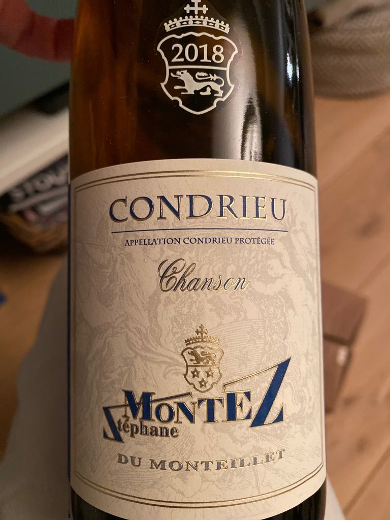 2018 Stéphane Montez / Domaine de Monteillet Condrieu Chanson, France ...