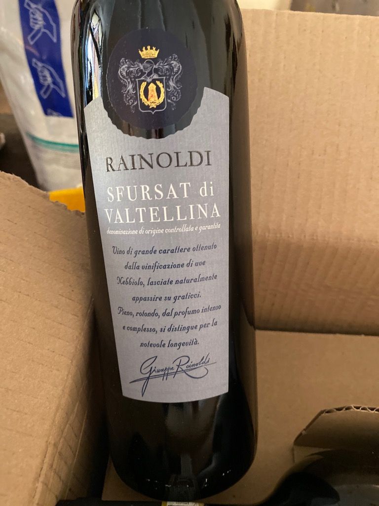 2017 Rainoldi Sfursat Italy Lombardia Valtellina Sforzato Di 2017 Rainoldi Sfursat Italy Lombardia Valtellina Sforzato Di