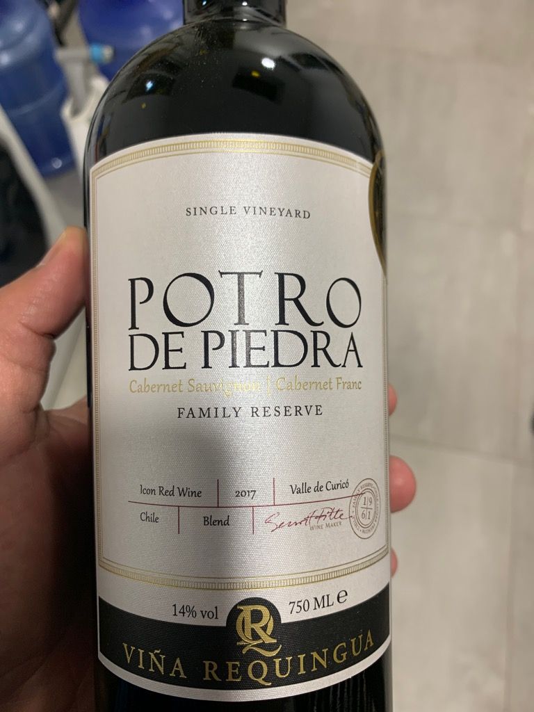 2018 Viña Requingua Cabernet Sauvignon Potro De Piedra Family Reserve ...