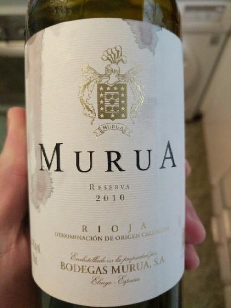 2010 Bodegas Murua Rioja Reserva, Spain, La Rioja, Rioja - CellarTracker