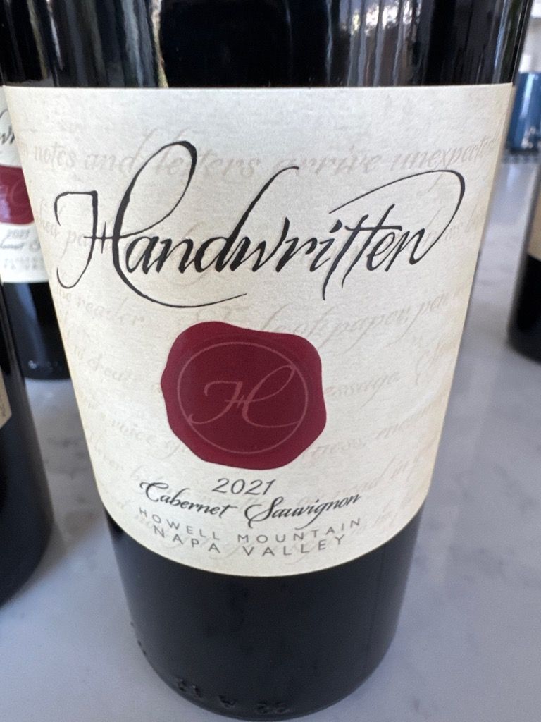 2022 Handwritten Cabernet Sauvignon Three Words, USA, California, Napa ...