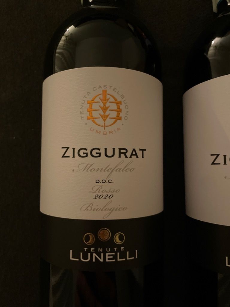 2020 Tenute Lunelli Montefalco Rosso Ziggurat Tenuta Castelbuono, Italy ...