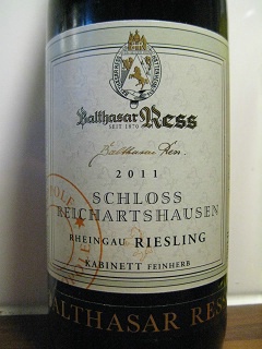 2011 Balthasar Ress Schloss Reichartshausen Riesling Kabinett feinherb ...