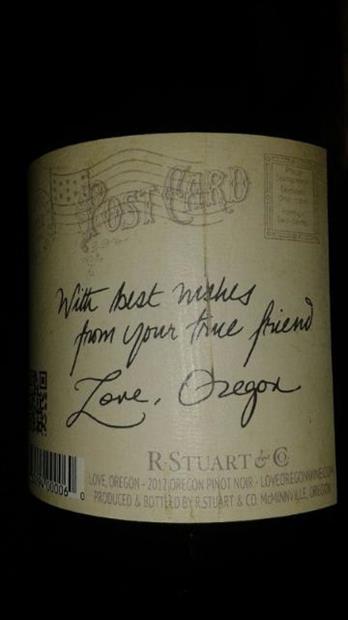 2013 Love (R. Stuart Wine Co.) Pinot Noir, USA, Oregon - CellarTracker