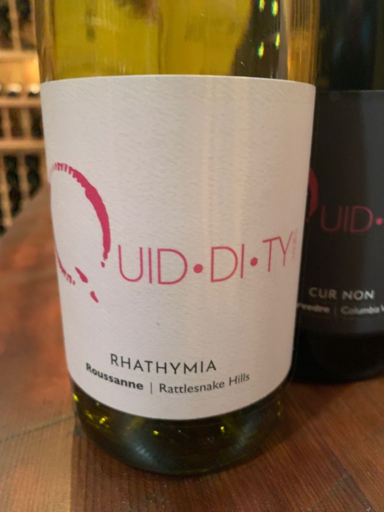 2021 Quiddity Wines Roussanne Rhathymia, USA, Washington, Columbia ...