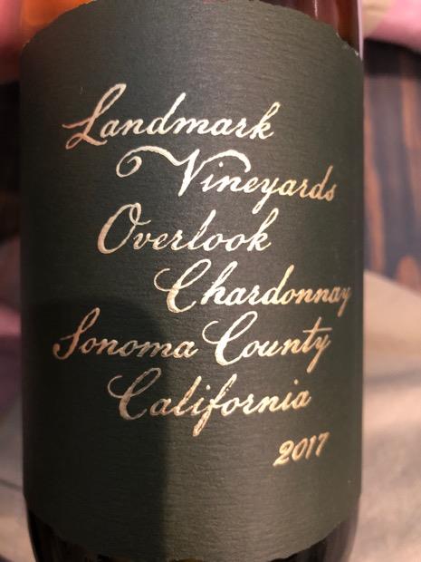 2017 Landmark Chardonnay Overlook, USA, California, Sonoma County ...