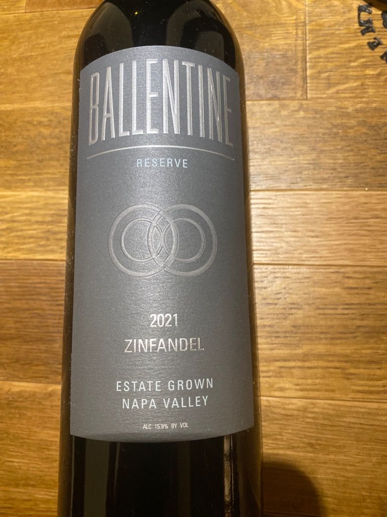 2021 Ballentine Vineyards Zinfandel Reserve, USA, California, Napa ...