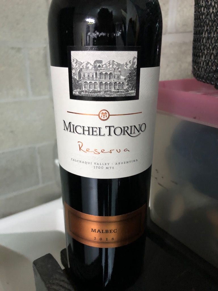 2019 Michel Torino Malbec Reserva, Argentina, Salta, Cafayate ...