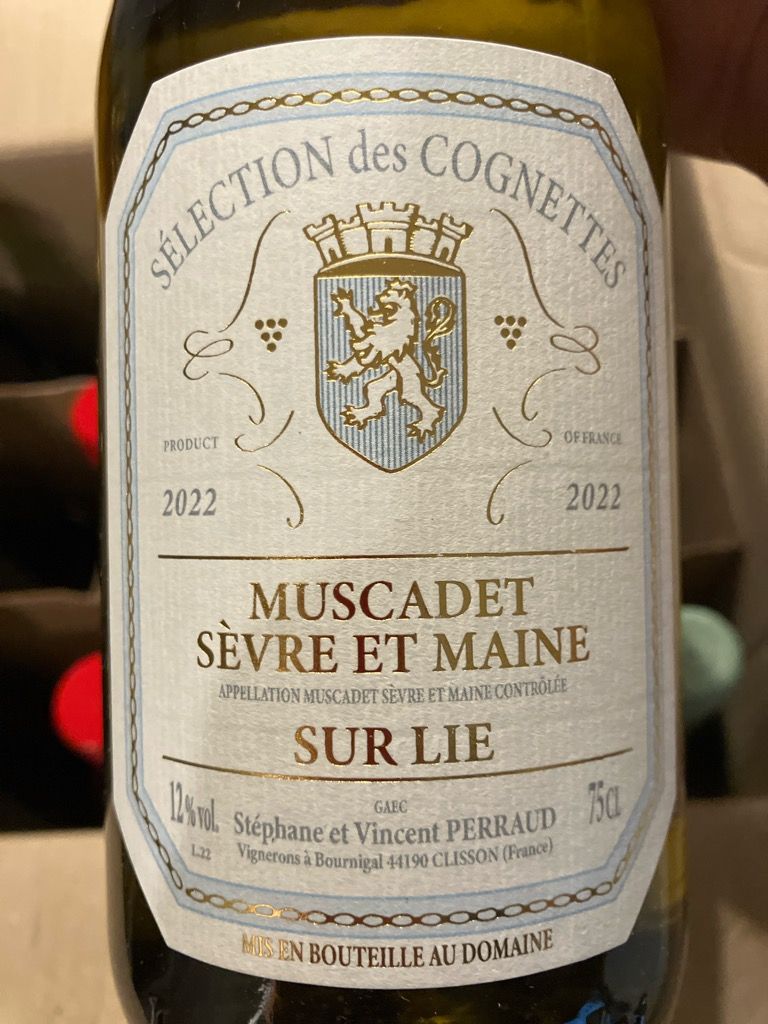 2022 Stéphane et Vincent Perraud Muscadet de Sèvre-et-Maine Selection ...