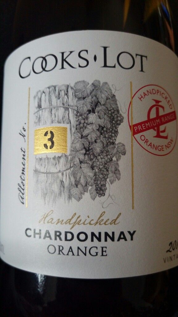 2023 Cooks Lot Chardonnay Allotment No 3 Handpicked, Australia, New ...