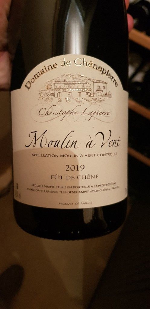 2022 Christophe Lapierre Moulin-à-Vent Fût de Chêne, France, Burgundy ...