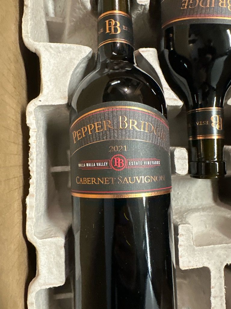2021 Pepper Bridge Cabernet Sauvignon Walla Walla Valley, USA ...