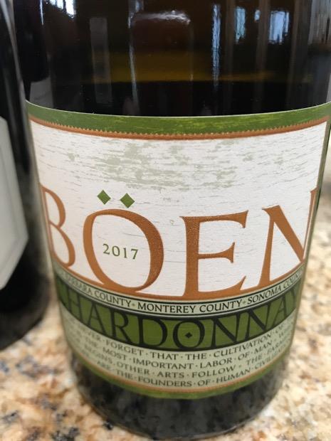 2017 Böen Chardonnay Tri-Appellation, USA, California - CellarTracker